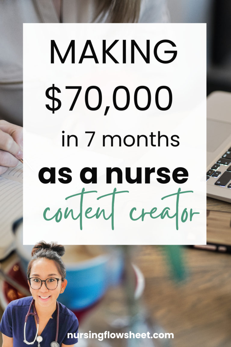 How to Make Money as a Nurse Content Creator - Nursing Flowsheet