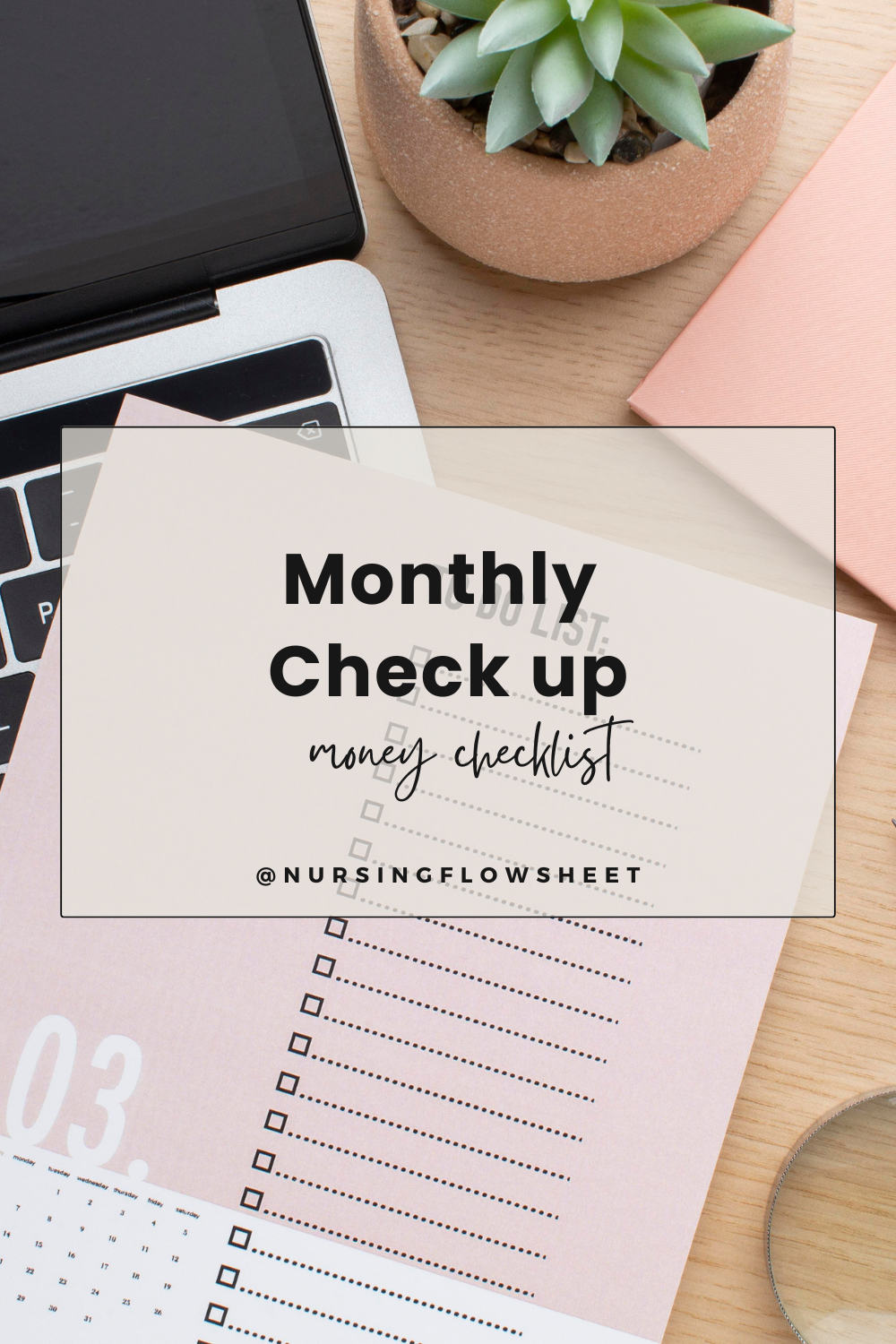Monthly Money Checklist for Nurses - Nursing Flowsheet